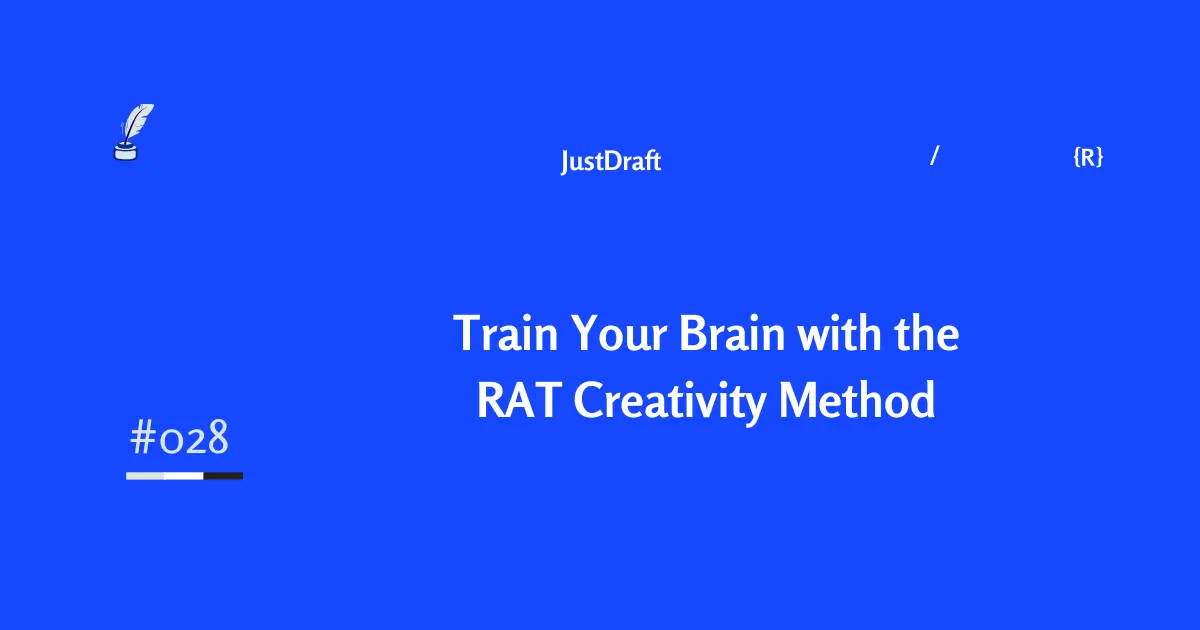 RAT Cognitive Test: Boost Creativity In 5 Minutes - Rahul Goyal