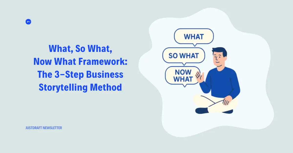 What So What Now What: Storytelling Framework - Rahul Goyal